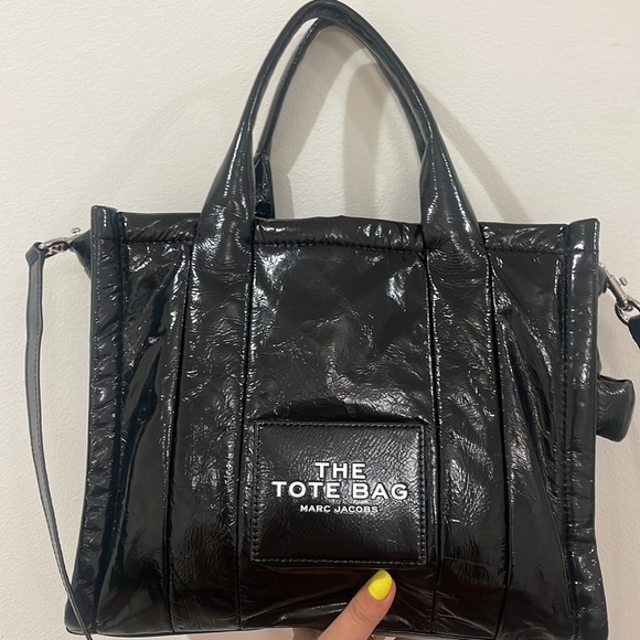 Marc Jacobs | Bags | Marc Jacobs Shiny Crinkle Medium Tote Bag | Poshmark